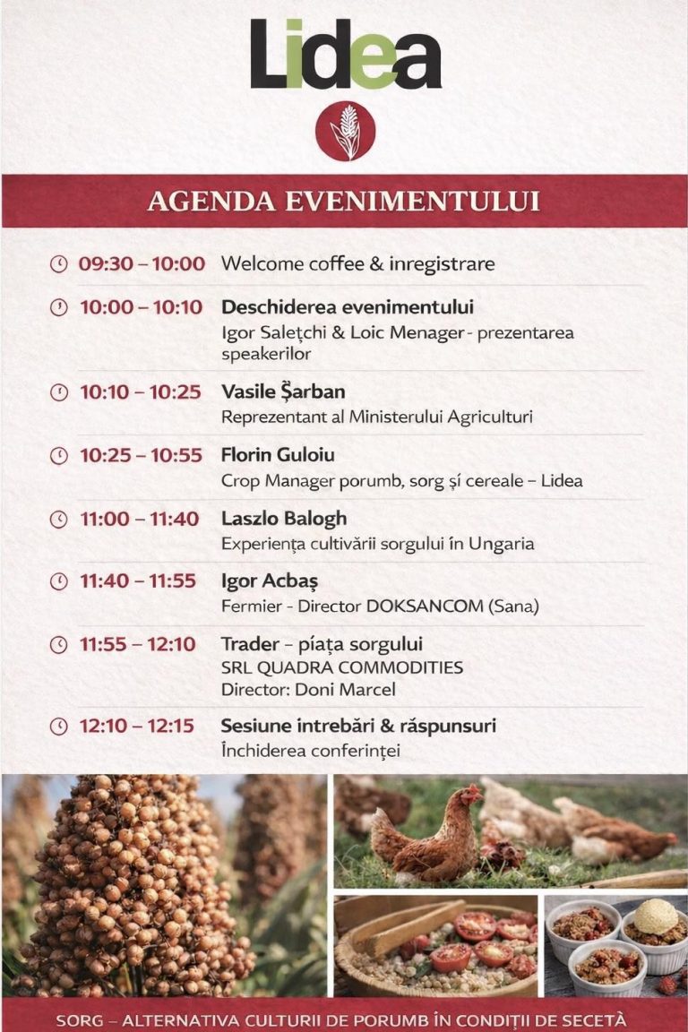 Ultimele zile pentru înregistrare la Conferința națională a sorgului